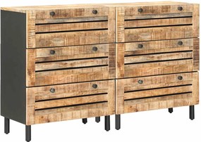 Úložné skříně 2 ks 120 x 33 x 75 cm Masivní mangové dřevo 3310163