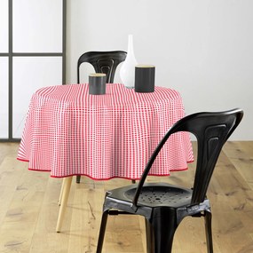Kulatý ubrus MINI VICHY, Ø 160 cm, kostka