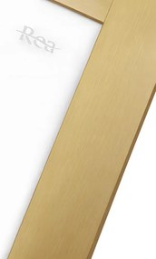 Rea City, sprchový kout s posuvnými dveřmi 100(dveře) x 80(dveře) x 190 cm, zlatý matný profil + černá sprchová vanička Savoy, KPL-K74502