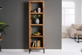 Invicta Dřevěná knihovna IRON CRAFT 180x40 cm mango 42375