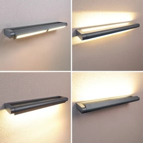 Brilagi -LED Venkovní nástěnné svítidlo SALERNO LED/24W/230V 66 cm antracit IP65