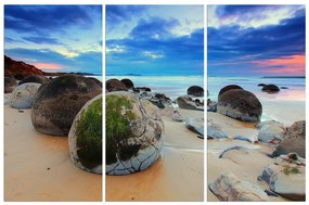 Obraz na plátně - Balvany na pláži 107B (90x60 cm  )
