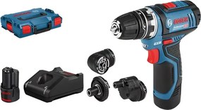 Bosch AKU vrtací šroubovák GSR 12V-15 FC, 2x2,0Ah v L-Boxxu 102 06019F6000