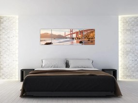 Obraz - Golden Gate Bridge (170x50 cm)