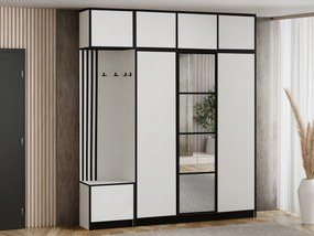 Šatní skříň s nástavcem EDEN 14 bílý