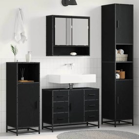 Sada koupelnového nábytku 3 ks Černý dub 90 x 33 x 60 cm 3402487
