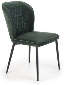 Jídelní židle Rosa, zelená / černá