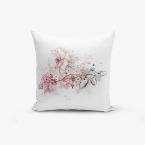 Povlak na polštář s příměsí bavlny Minimalist Cushion Covers Ogea Flower Leaf, 45 x 45 cm