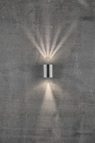NOR 49701034 Venkovní nástěnné svítidlo Canto 2 2x6W LED nerez ocel čirá - NORDLUX