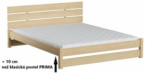 KLASA-NÁBYTEK.cz Dvoulůžková postel PRIMA PLUS - borovice ROZMĚR: 160 x 200 cm