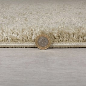 Flair Rugs, AKCE: 133x133 (průměr) kruh Kusový koberec Shaggy Teddy Natural kruh, béžová, dětský pokoj