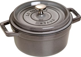 Staub Litinový hrnec s poklicí Cocotte, šedá, 24 cm / 3,8 l 1102418