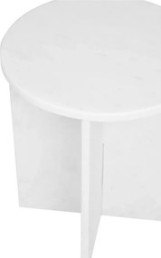 Mramorový kulatý odkládací stolek ø 40 cm Savio – Premier Housewares