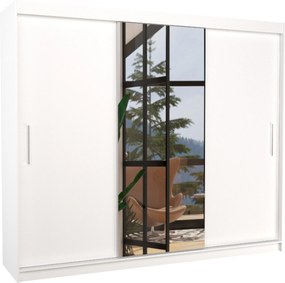 ADRK Furniture Posuvná skříň s zrcadlem DENIS 250 ADRK-SW-DEN-W-250