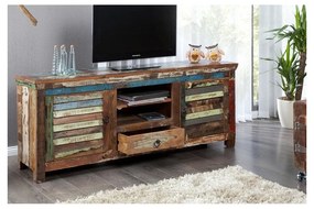 Massive home | Barevný TV stolek z masivu Avadi recyklované dřevo