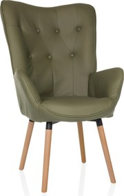 XXXLutz KŘESLO UŠÁK, textil, zelená MID.YOU - Křesla ušáky - 001918035702