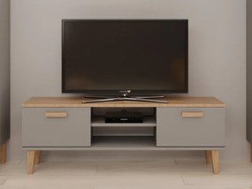 Benlemi Šedý obývací pokoj DENVER s TV stolkem 120 cm