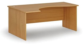 Ergonomický kancelářský pracovní stůl PRIMO WOOD, 1800 x 1200 mm, levý, buk