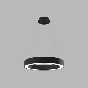 Závěsné kružnicové svítidlo Saturn Slim Barva: Černá, Průměr: 600 mm, Stmívání: Stmívatelné DALI Tunable White