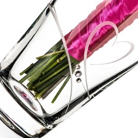Dekorant Váza pro paní učitelku se jmény studentů Romance s kamínky Swarovski 25 cm