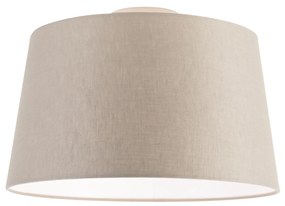 Moderní stropní svítidlo stmavě hnědým stínítkem 35 cm - Combi