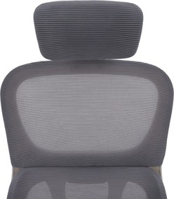 Ergonomická kancelářská židle IMPERIAL - šedá síťovina