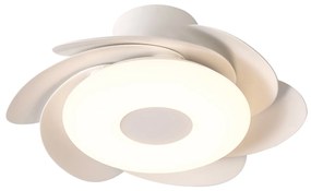 Matra 8703 Flower, rozvinovací ventilátor se svítidlem a dálk. ovladačem, LED 24W 2700-5000K, bílá, průměr 50/79cm