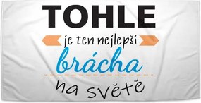 Sablio Ručník Tohle je ten nejlepší brácha na světě - 50x100 cm