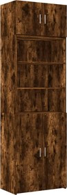 Úzká úložná kouřový dub 70x42,5x225 cm kompozitní dřevo 3281319