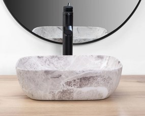 Rea Belinda, umyvadlo na desku 360x250x115 mm, imitace kamene matná, REA-U3321