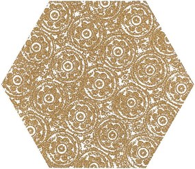 Ceramika Paradyz Dlažba Dekor Shiny Lines Gold F Heksagon 19,8x17,1 - 157734