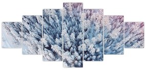 Obraz zasněžených stromů (210x100 cm)