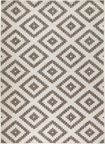Kusový oboustranný koberec Twin 103133 brown creme