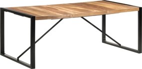 vidaXL Jídelní stůl 200 x 100 x 75 cm masivní dřevo sheeshamový vzhled [321543]