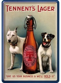 Postershop Plechová pohlednice - Tennent's Lager