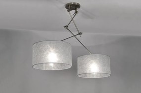 Závěsné designové svítidlo nad stůl Snap Duo Silver Look