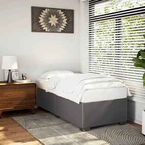 Rám postele šedý 80 x 200 cm umělá kůže 3284534