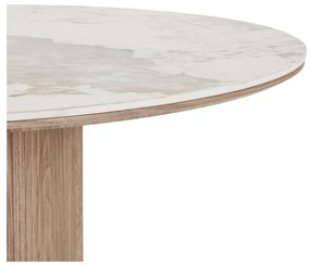 Kulatý jídelní stůl s deskou v dekoru mramoru ø 120 cm Athens – House Nordic