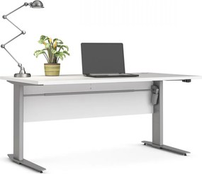 FALCO Výškově nastavitelný psací stůl Office 80400/318 bílá/silver grey