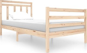 vidaXL Rám postele masivní dřevo 100 x 200 cm [3100647] Barva: Přírodní