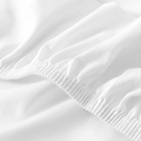 Goldea nepropustné jersey prostěradlo - bílé 80 x 200 cm