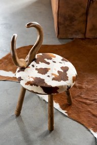 Kravská kůže s hnědým pálením - 230*240cm