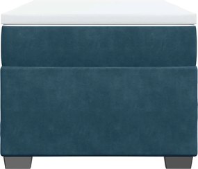 Box spring postel s matrací tmavě modrá 80 x 200 cm samet 3285249
