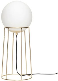 OnaDnes -20% Bílo zlatá kovová stolní lampa Hübsch Balance 60 cm