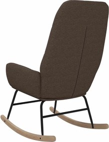 Houpací křeslo taupe textil 341262