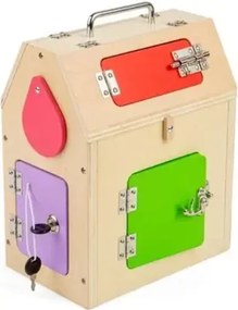 Bigjigs Toys Activity board Domeček / od 12 měsíců