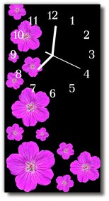 Nástěnné hodiny vertikální Květiny květiny barevné přírody