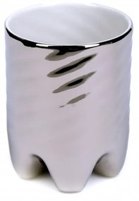 Sklenice Good water SILVER – QUBUS, stříbrná, porcelán