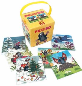 AKIM Hra Pexeso v krabičce se stuhou Krteček (Krtek) set 64 karet 707165