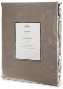 SATÉNOVÉ POVLEČENÍ DINA 200X220 CM 2 KS 70X80 CM SVĚTLEHNĚDÉ